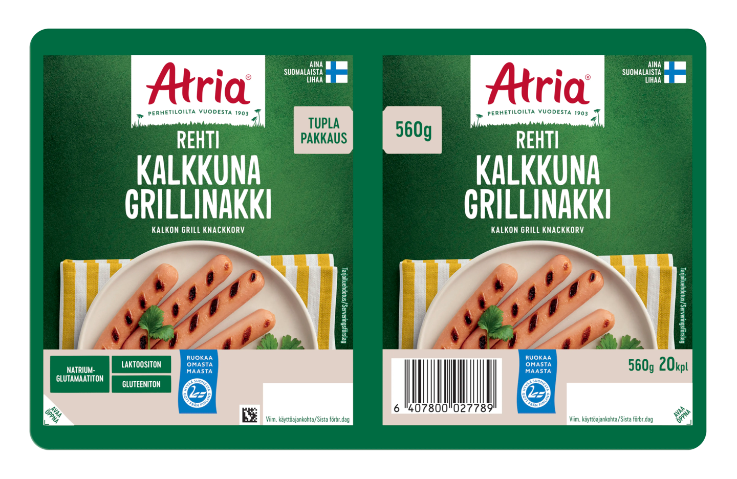 Atria Rehti Kalkkuna Grillinakki 4x560g | Ammattilaiset