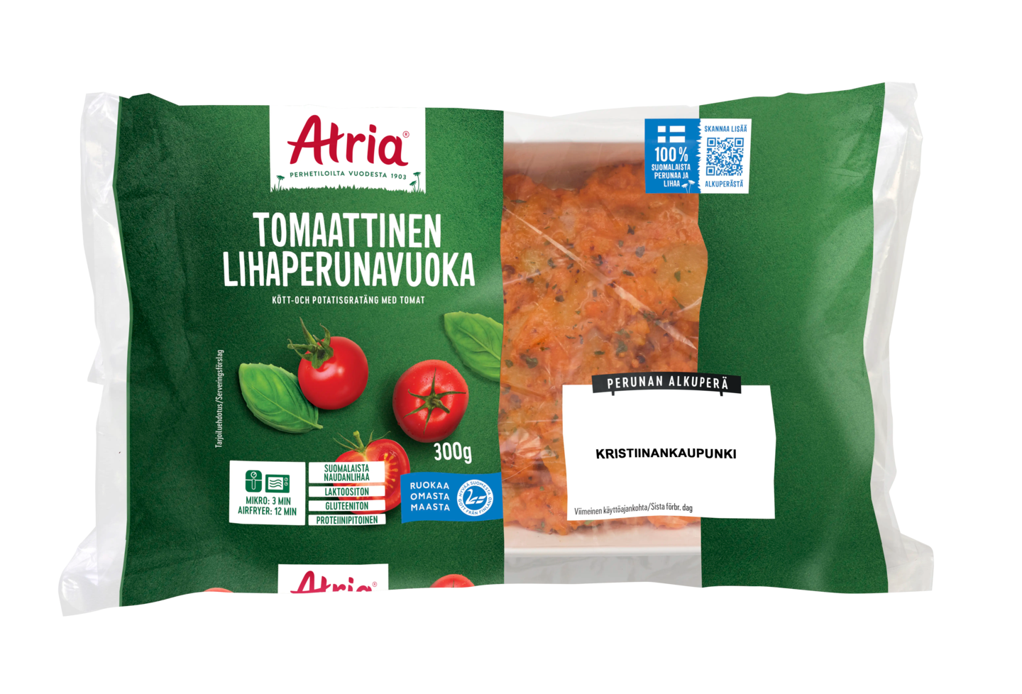 Atria Tomaattinen Lihaperunavuoka 3x300g | Ammattilaiset